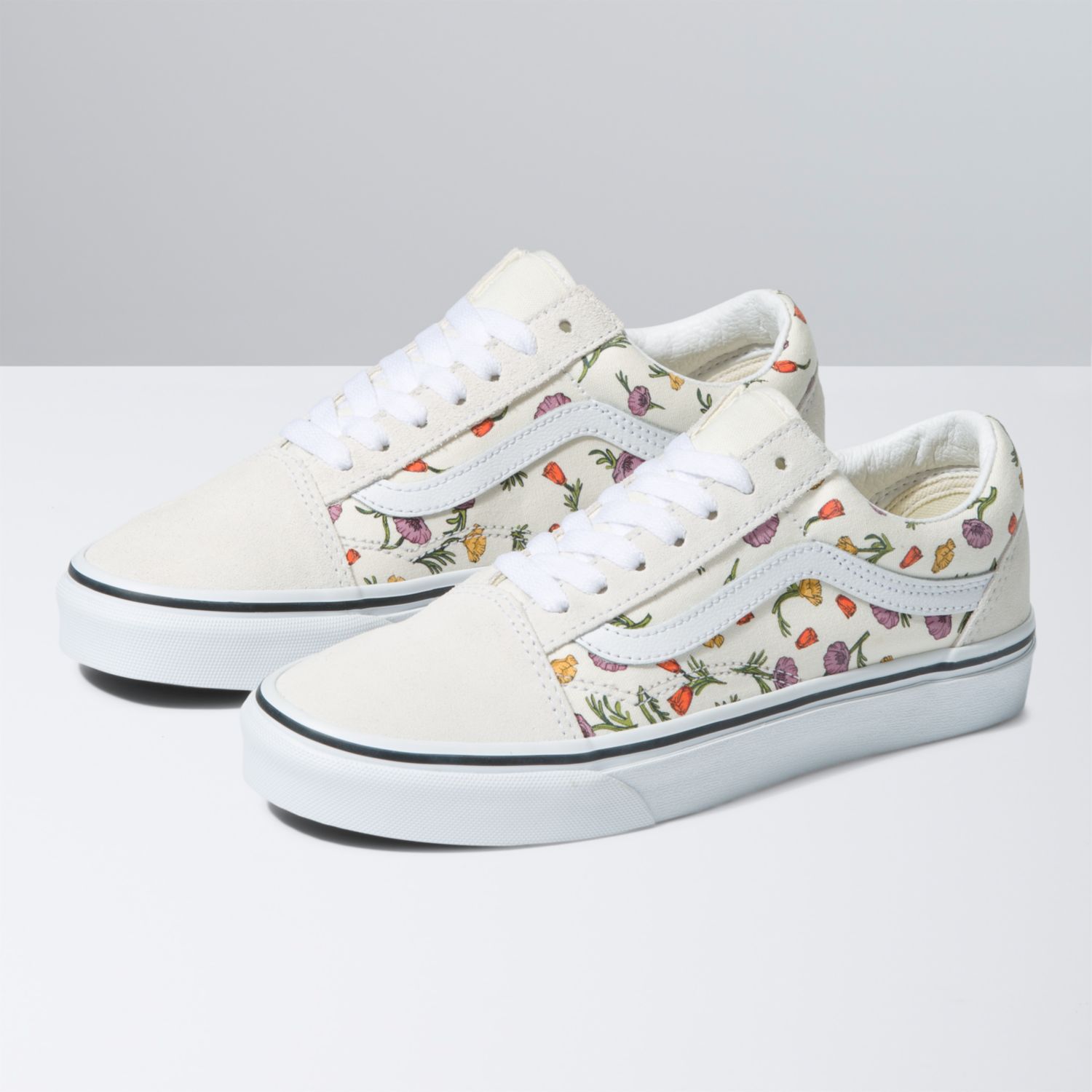 Zapatillas Ua Old Skool Poppy Floral Cream -Vans Chile