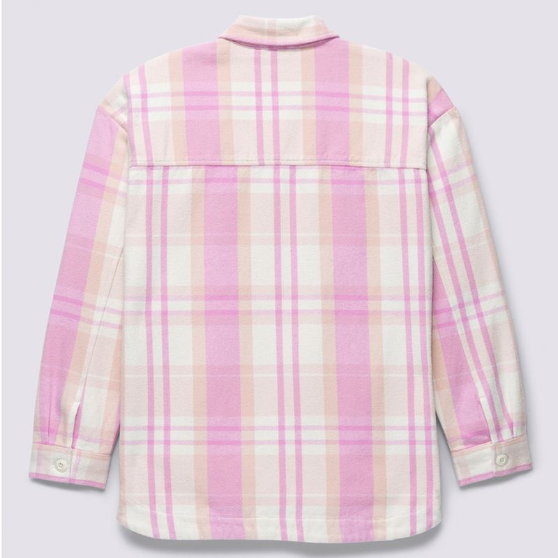 Chaqueta Eliza Os Woven Shacket Rose Smoke-Vans Chile